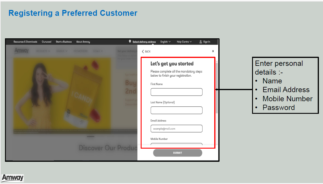 How to register as a Preferred Customer? – Amway Care