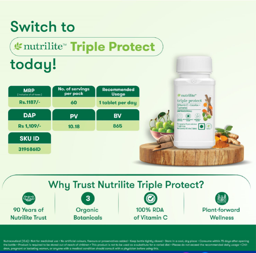 What are the features and benefits of Nutrilite Triple Protect ...